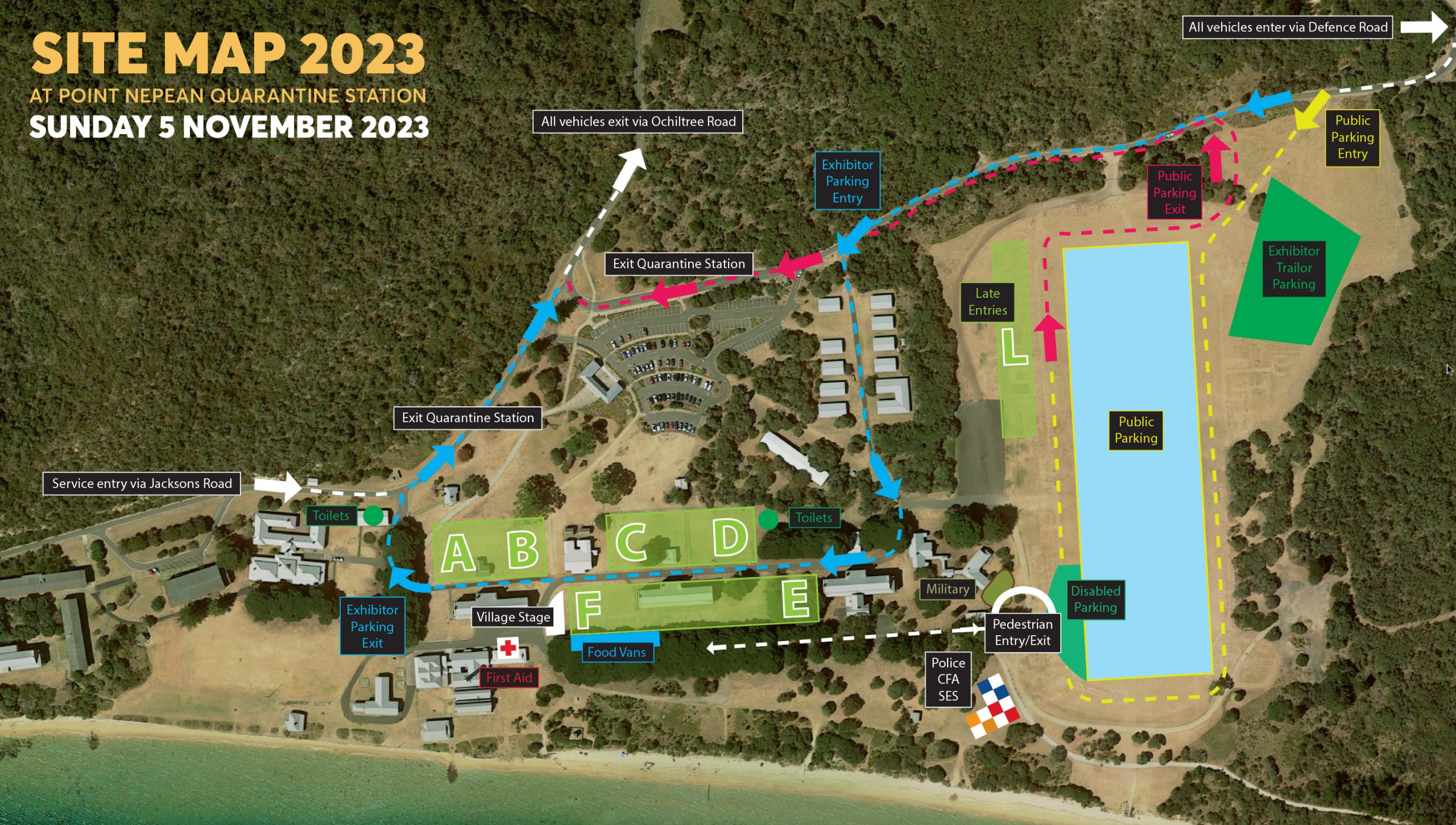 Site Map – Point Nepean Heritage Motor Show